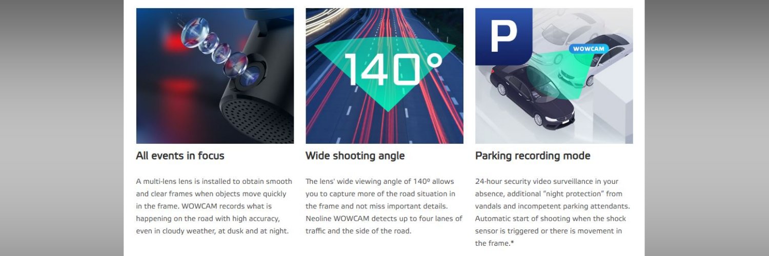 Vaizdo registratorius Neoline WOWCAM Wi-fi