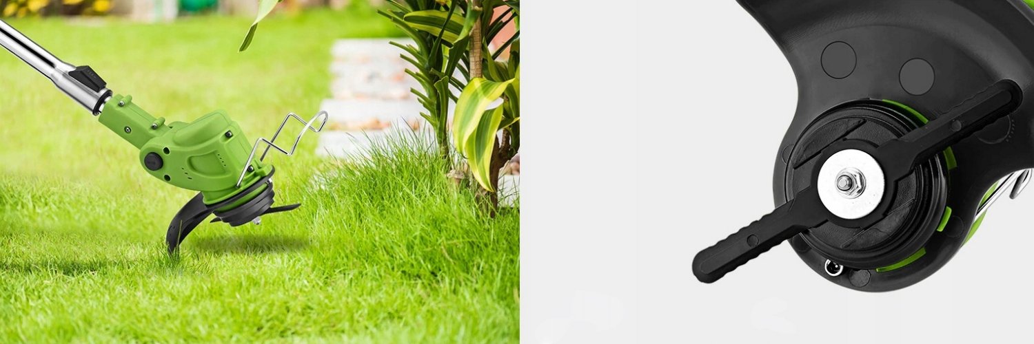 Akumuliatorinis trimeris su ratukais ir priedais MS8E