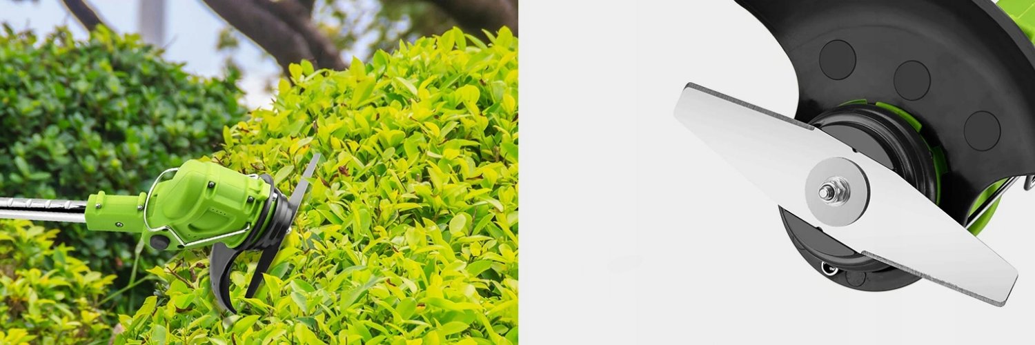 Akumuliatorinis trimeris su ratukais ir priedais MS8E