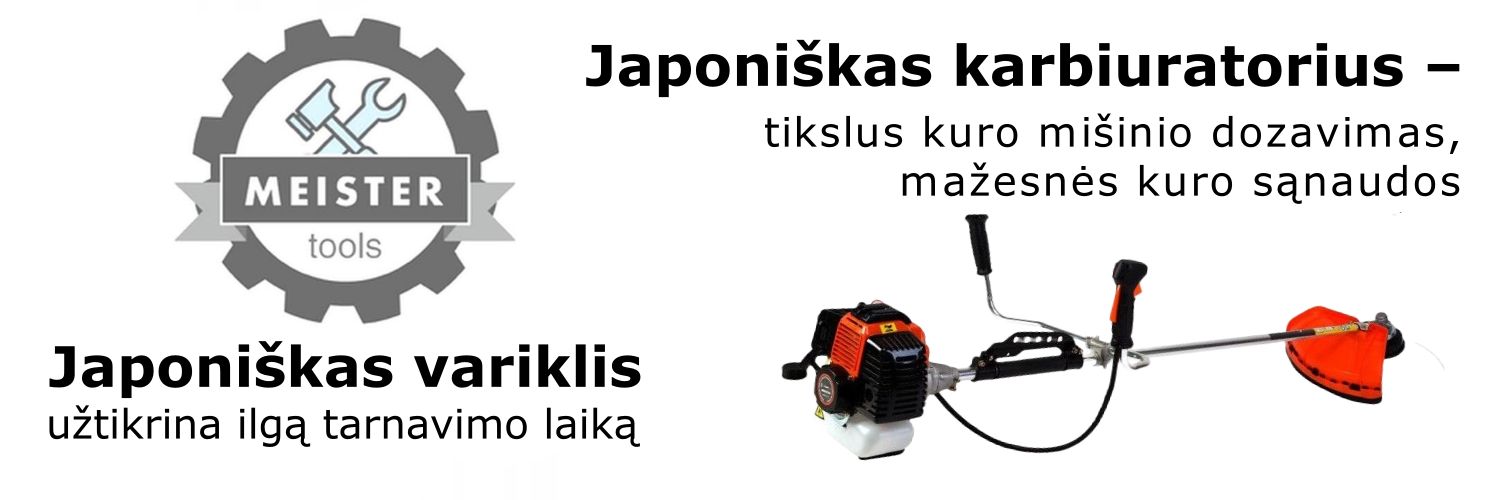 Benzininė krūmapjovė - trimeris Meister 1,6 kW